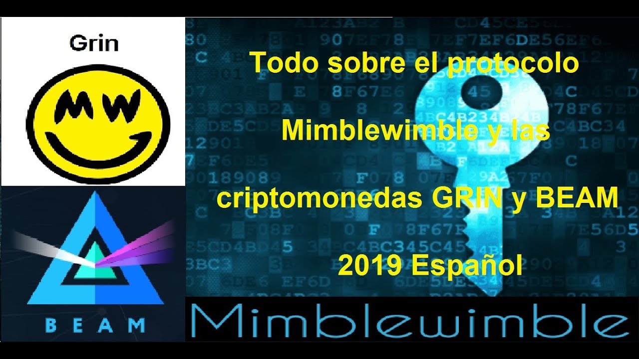 MIMBLEWIMBLE Todo sobre el protocolo Mimblewimble y las criptomonedas GRIN y BEAM 2019 Español ...