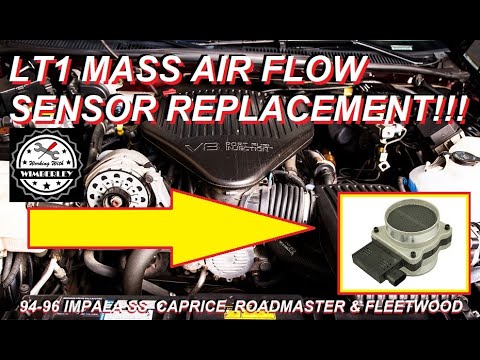 LT1 Mass Air Flow Sensor MAF Replacement 94 95 96 Chevy Impala SS ...