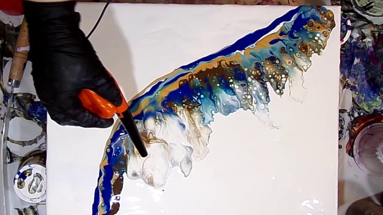 Painting With The World's Smallest Leaf Blower - YouTube