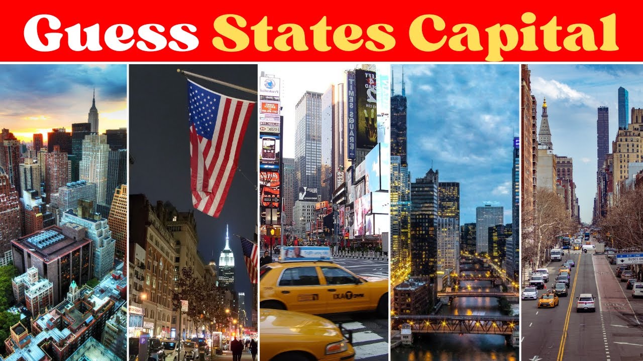 Guess the US State Capitals Challenge! - YouTube