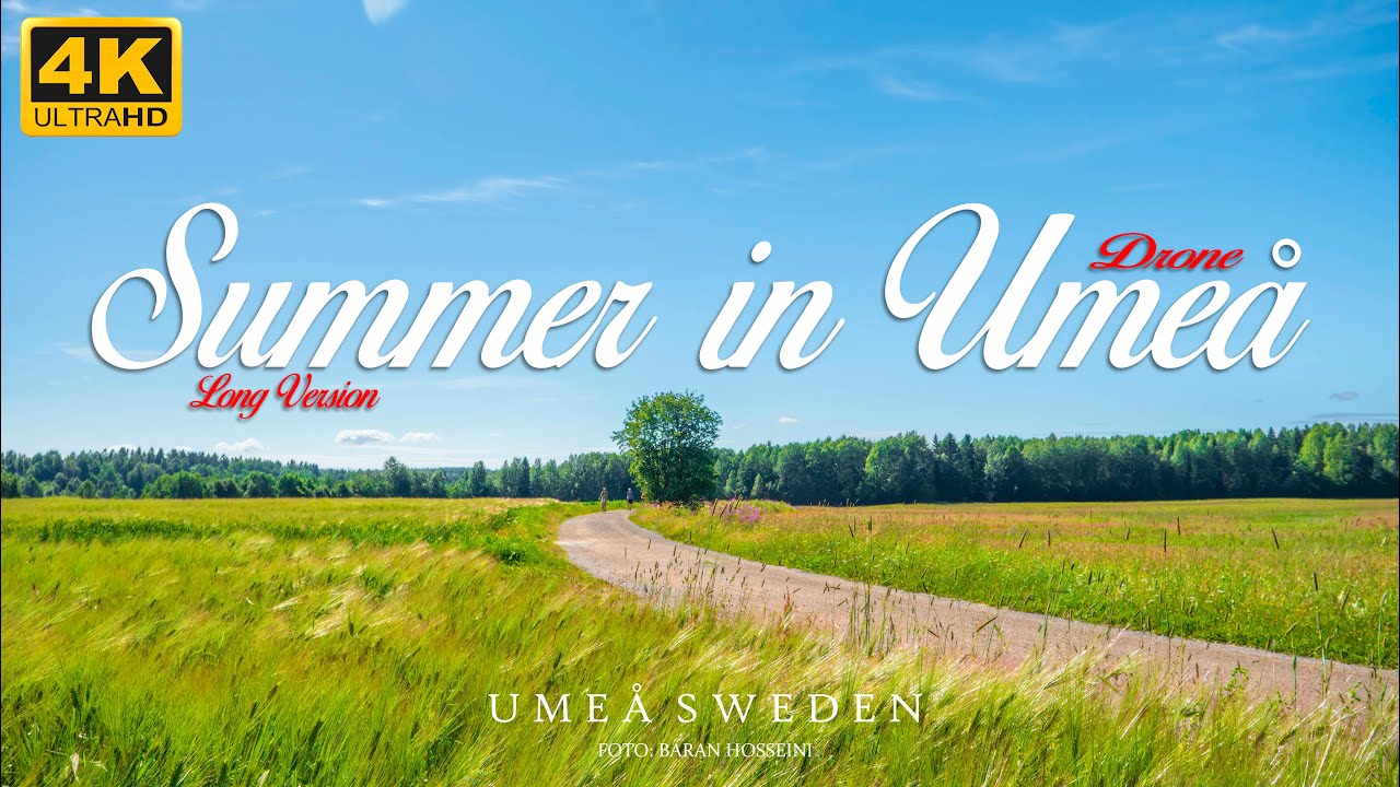 Summer in Umeå from Above | Stunning 4K Drone Tour of Northern Sweden ☀ ...