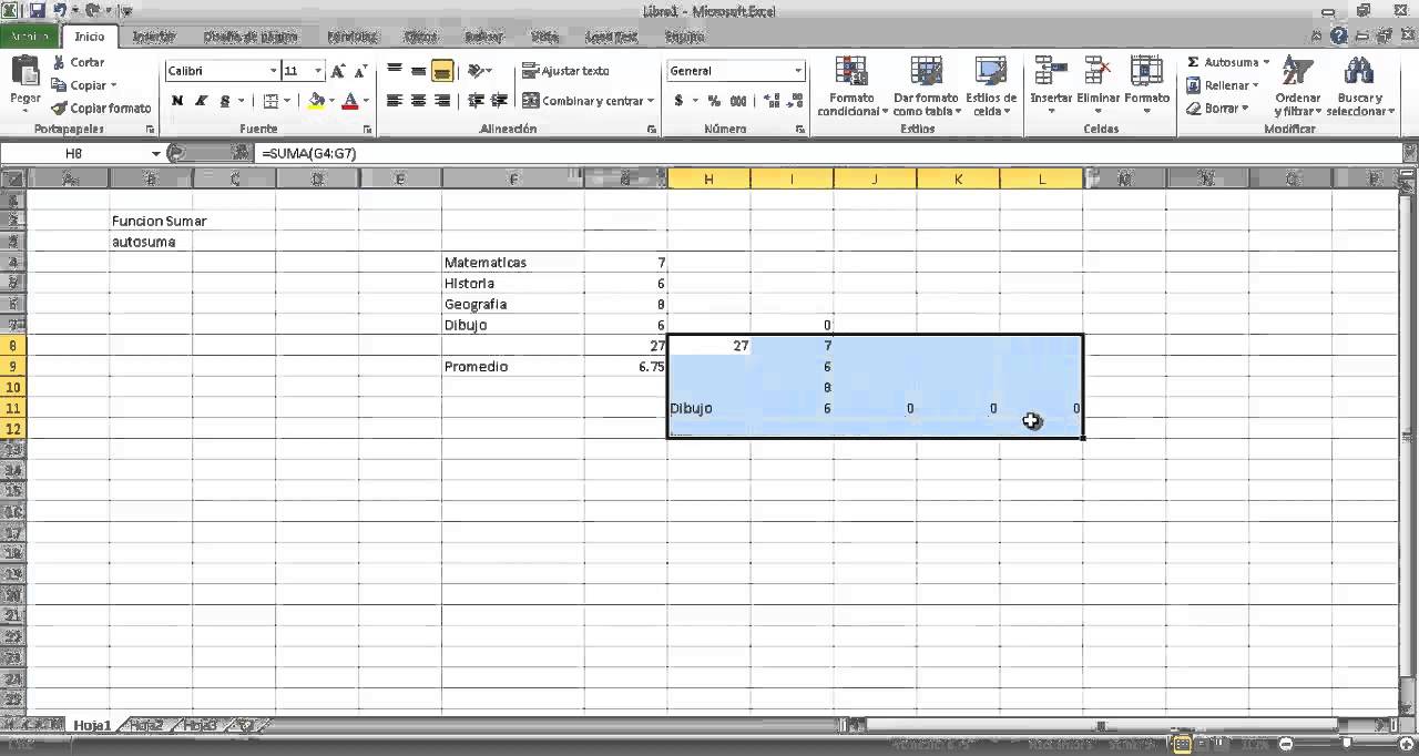 06 Excel Basico suma y autosuma - YouTube
