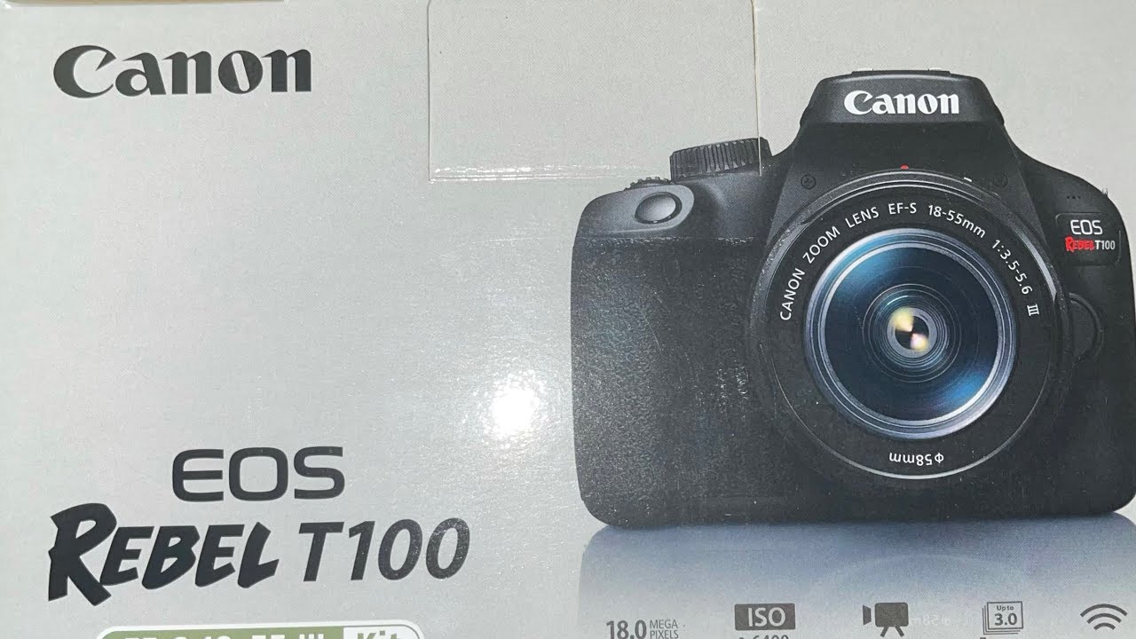 Canon Rebel T100: Unboxing - YouTube
