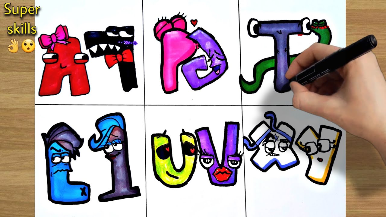Drawing Alphabet Lore, Love Couples | AFPJTSL1UVXY - YouTube