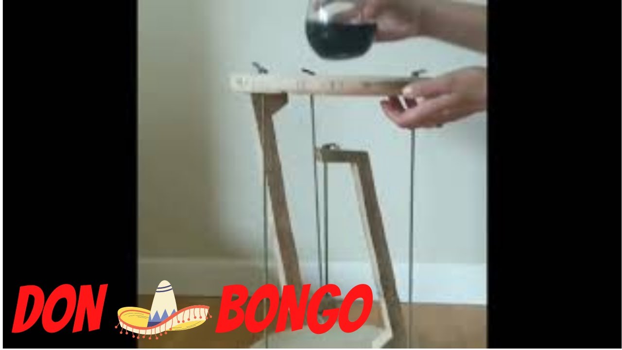 Gravity defying table - YouTube