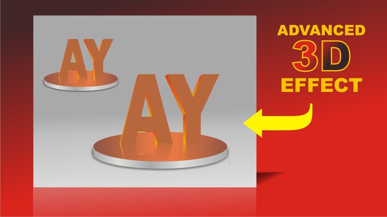 How To Create An Advanced 3D Effect In Coreldraw | Coreldraw Tutorial ...