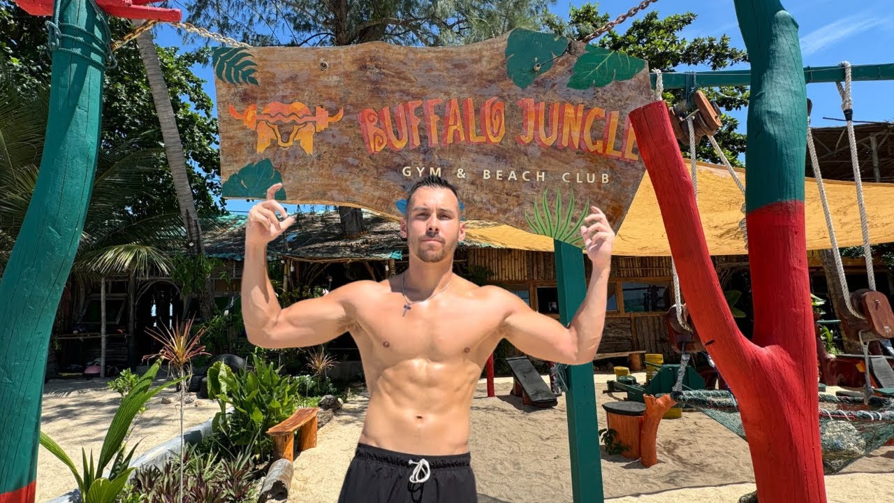 Buffalo Jungle Beach Gym in Koh Samui, Thailand ! - YouTube