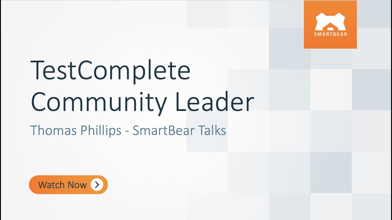 TestComplete Community Leader - Thomas Phillips - SmartBear Talks - YouTube