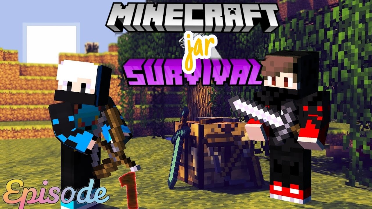 Minecraft jar survival with@TELUGUGAMING122 series episode number 1 ...