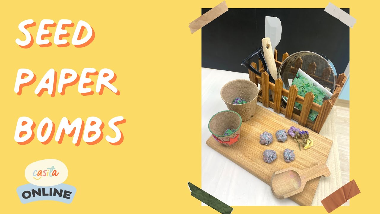 Seed Paper Bombs - DIY Spring Activity for Kids - YouTube