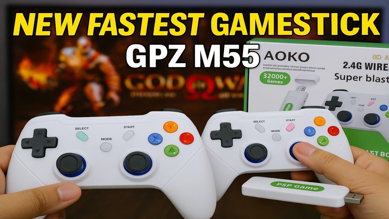 "🔥 GPZ M55 wireless GameStick – Upgraded Beast! 30,000+ Games 🎮 GTA ...