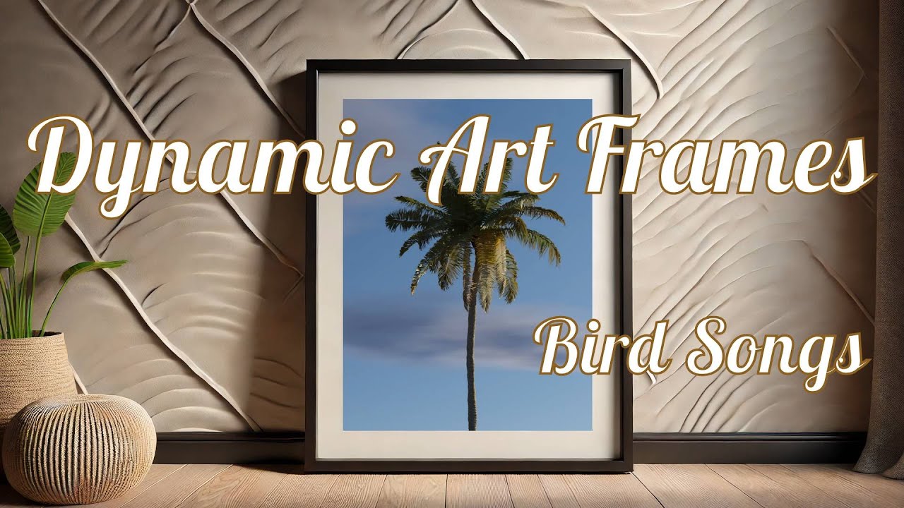 Dynamic Art Frames | Bird Songs & White Noise | Relax, Study & Chill ...