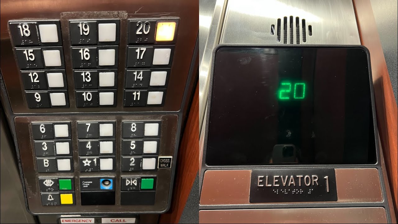 Awesome Westinghouse/Otis Elevonic 401 Elevators at 1301 Gervais St in ...