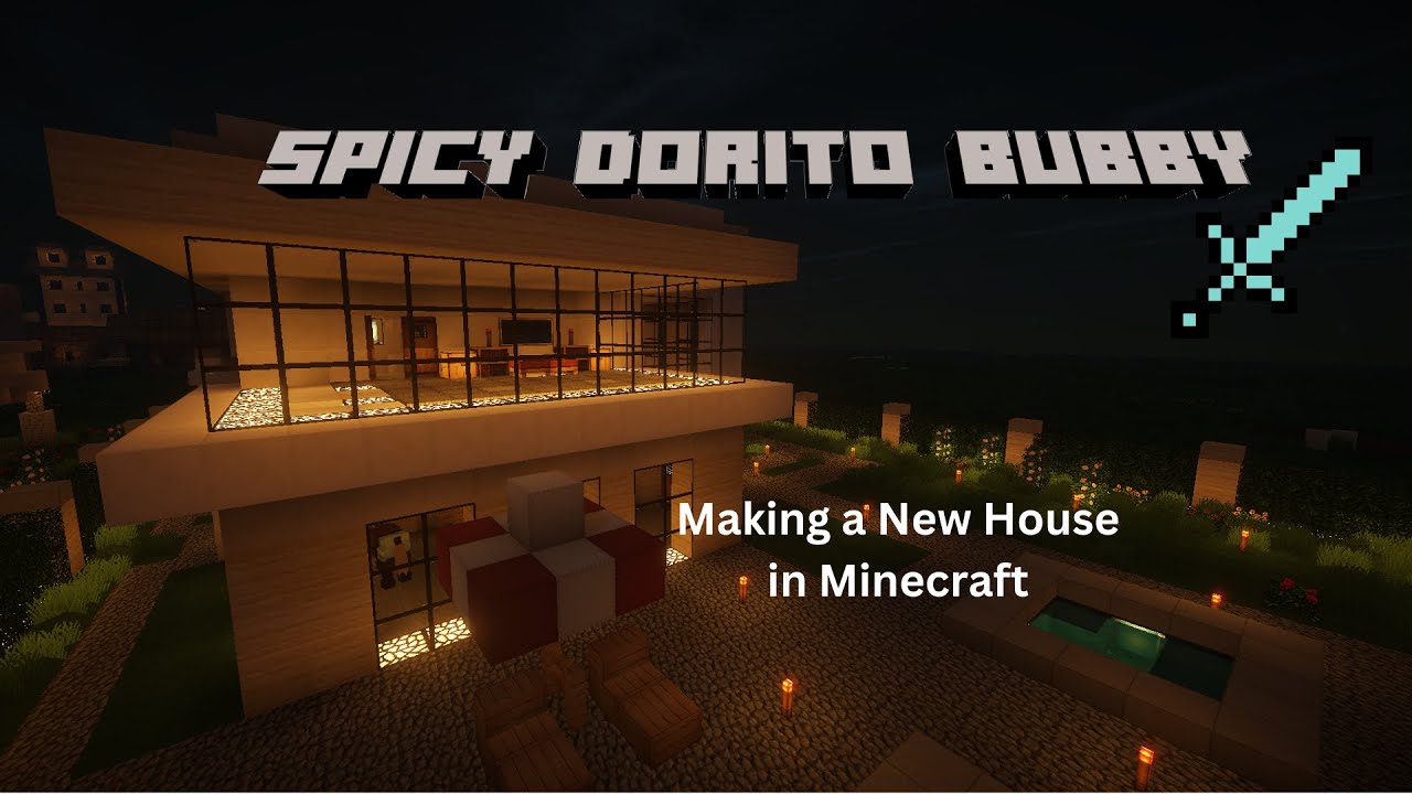 Making a new house!!! 1m day Minecraft series part two - YouTube