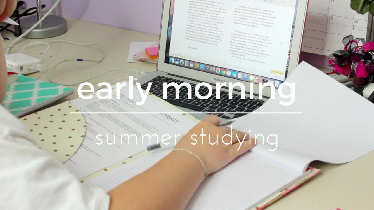 FIRST SUMMER STUDY SESSION || study with me - YouTube