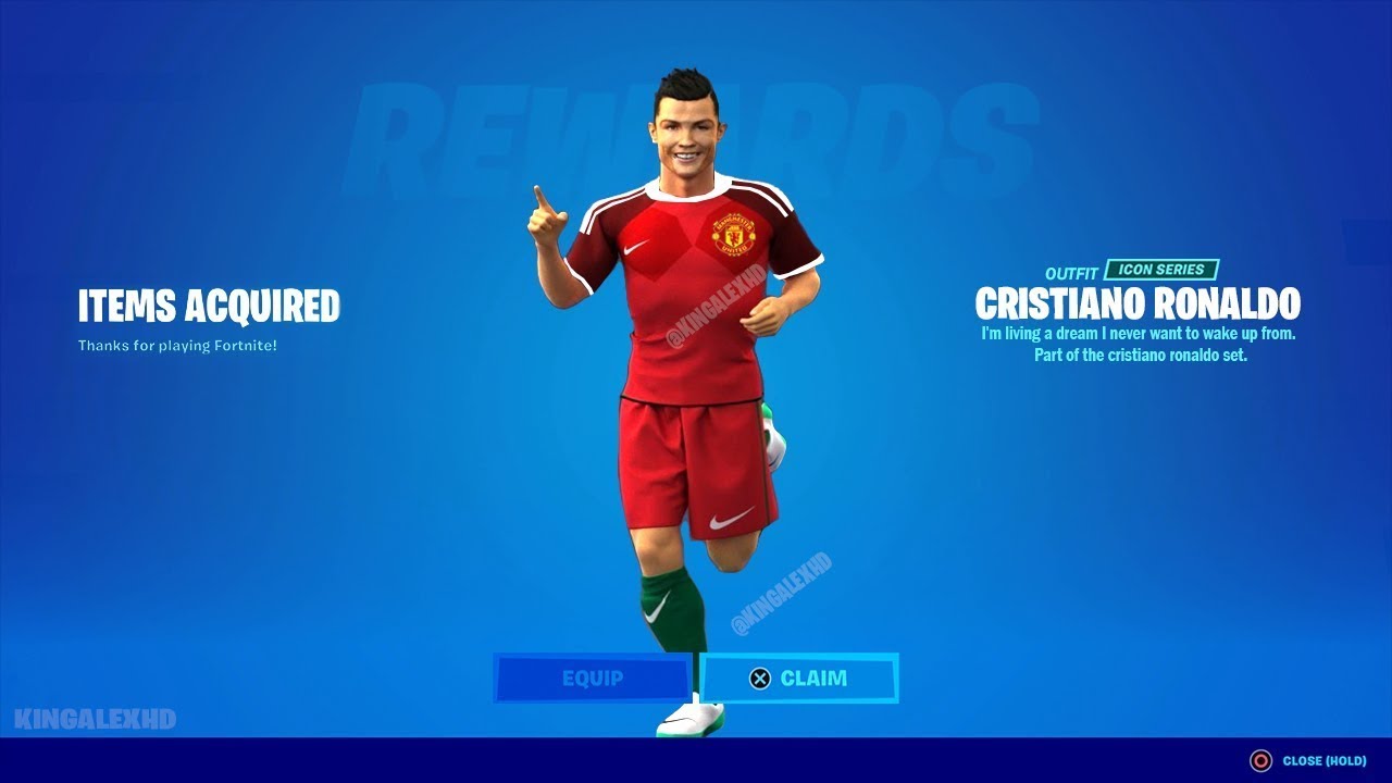 *NEW* How to get the Cristiano Ronaldo skin in Fortnite - YouTube