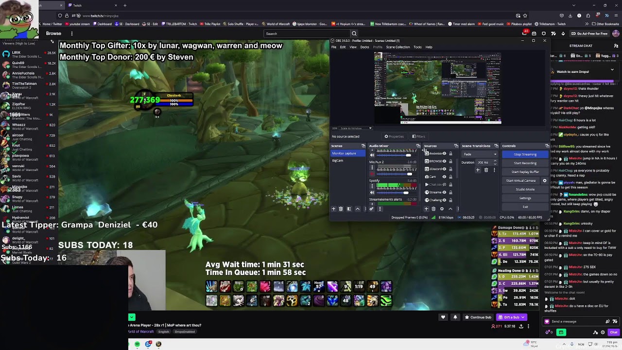 2400 challenge (every class) !challenge (streaming on twitch.tv ...