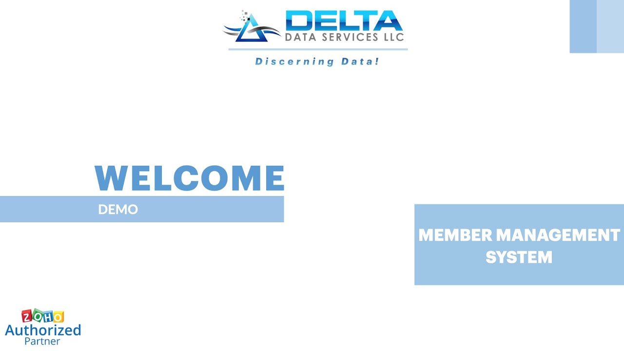 Delta Data Services - Membership Management System - YouTube