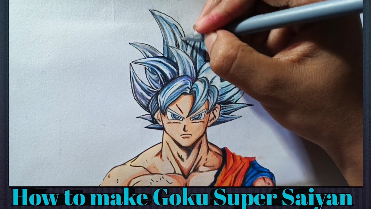 How to make Goku Super Saiyan drawing #drawing #painting #artist # ...