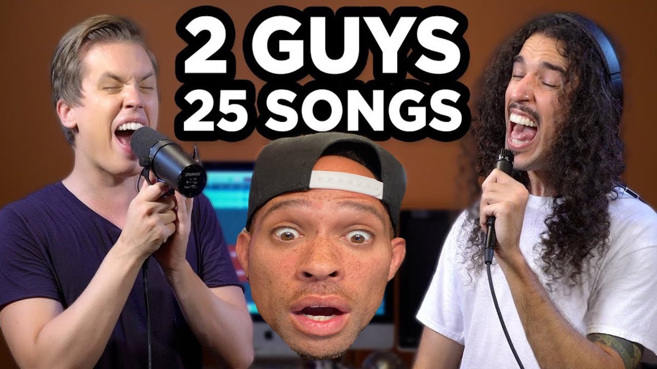 RAPPER 1st TIME REACTION to 2 Guys, 25 Songs (SING OFF vs. Ten Second ...