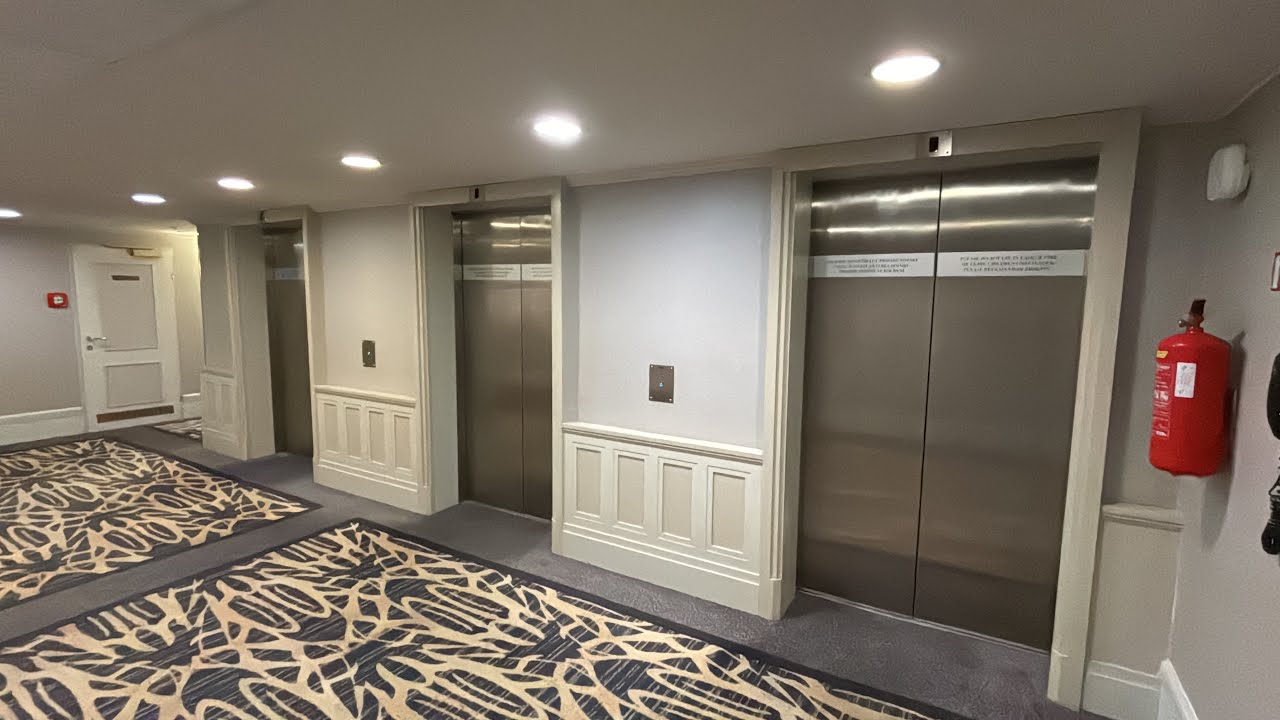 OTIS Hydraulic Elevators at Hilton Prague Old Town, Prague, Czech Republic - YouTube