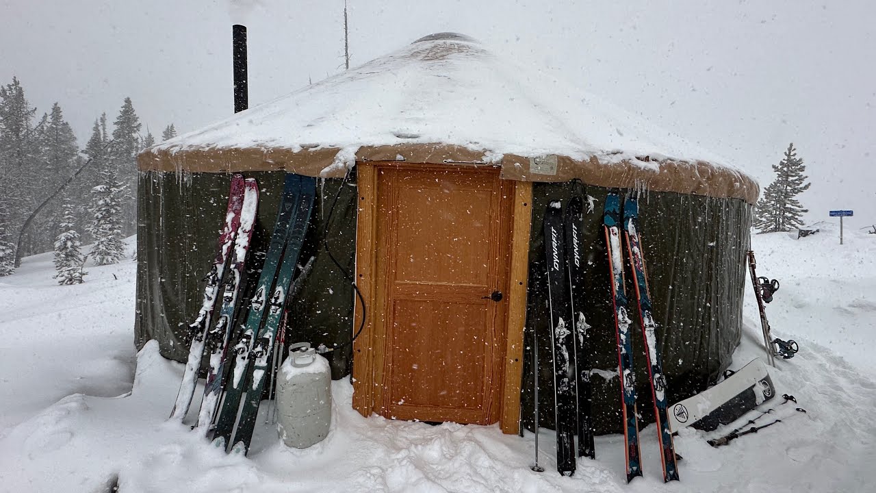 Ski tour yurt trip - YouTube