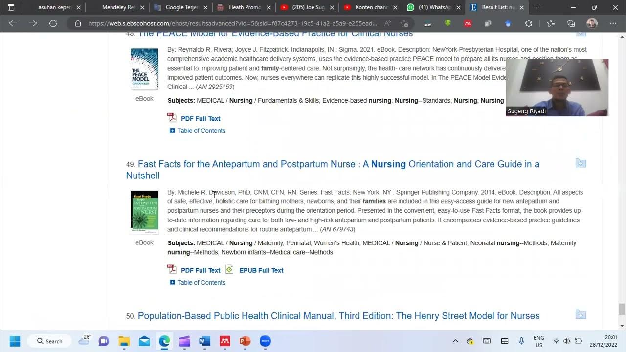 Pencarian artikel publikasi melalui EBSCO - YouTube