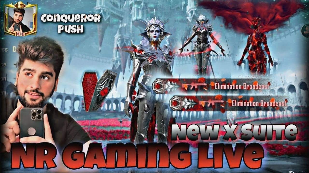 Ustad is live ( Nrgaming PUBGmobile new x sout ) Roud to 1k subscribe ...