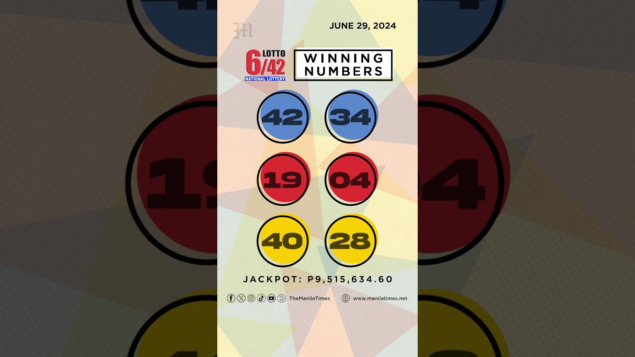 Lotto numbers for june 29th store