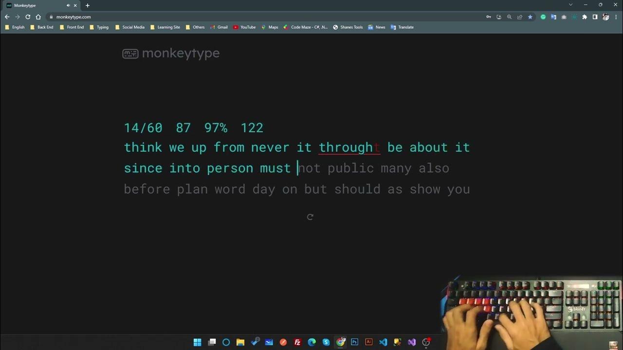 Fast Typing | Typing Test | Speed Typing (90 WPM) 😊 - YouTube