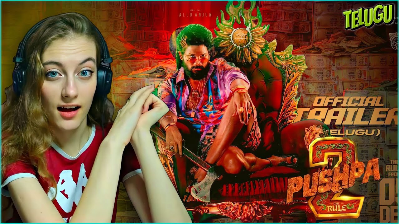 Pushpa 2 The Rule Trailer Reaction | Allu Arjun | Telugu | Russian Girl ...