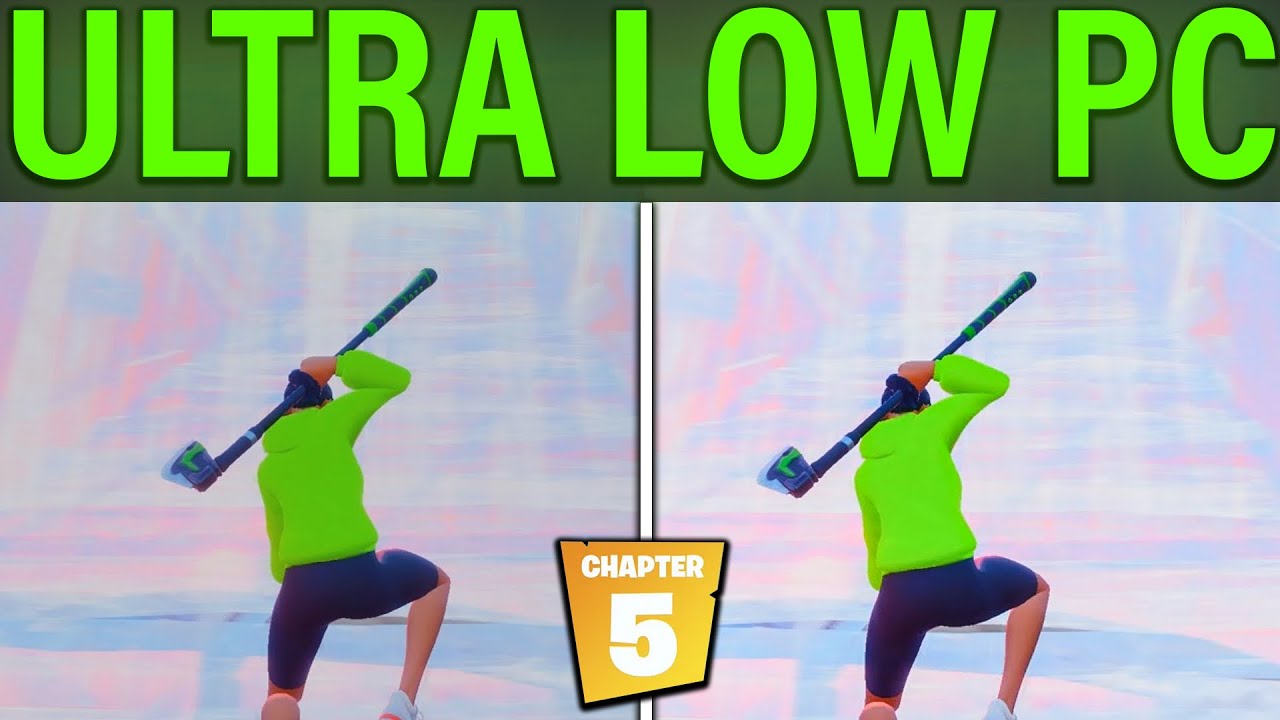 How To Get ULTRA LOW Graphics in Fortnite Chapter 5 Season 1 ! (FPS ...