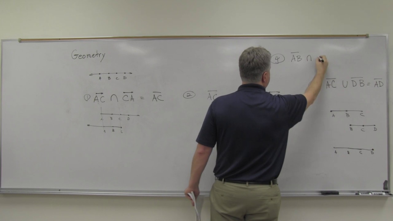 MTH 130 Sec 9.1a Parts of a Line - YouTube