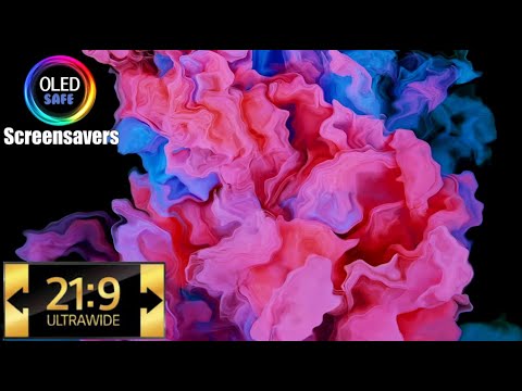 21:9 Ultrawide Liquid Ink Abstract Refracted - 10 Hours - 4K - OLED ...