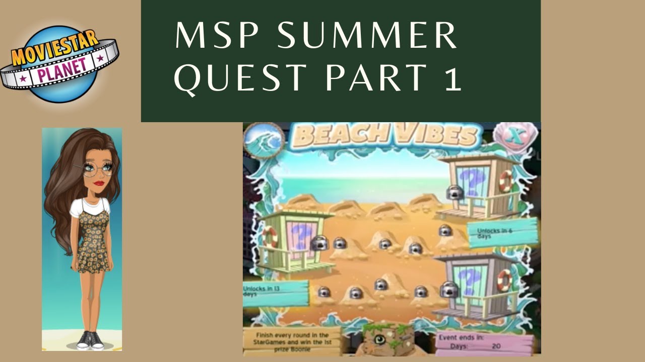 Msp Beach Vibes Summer Quest Part 1 - YouTube