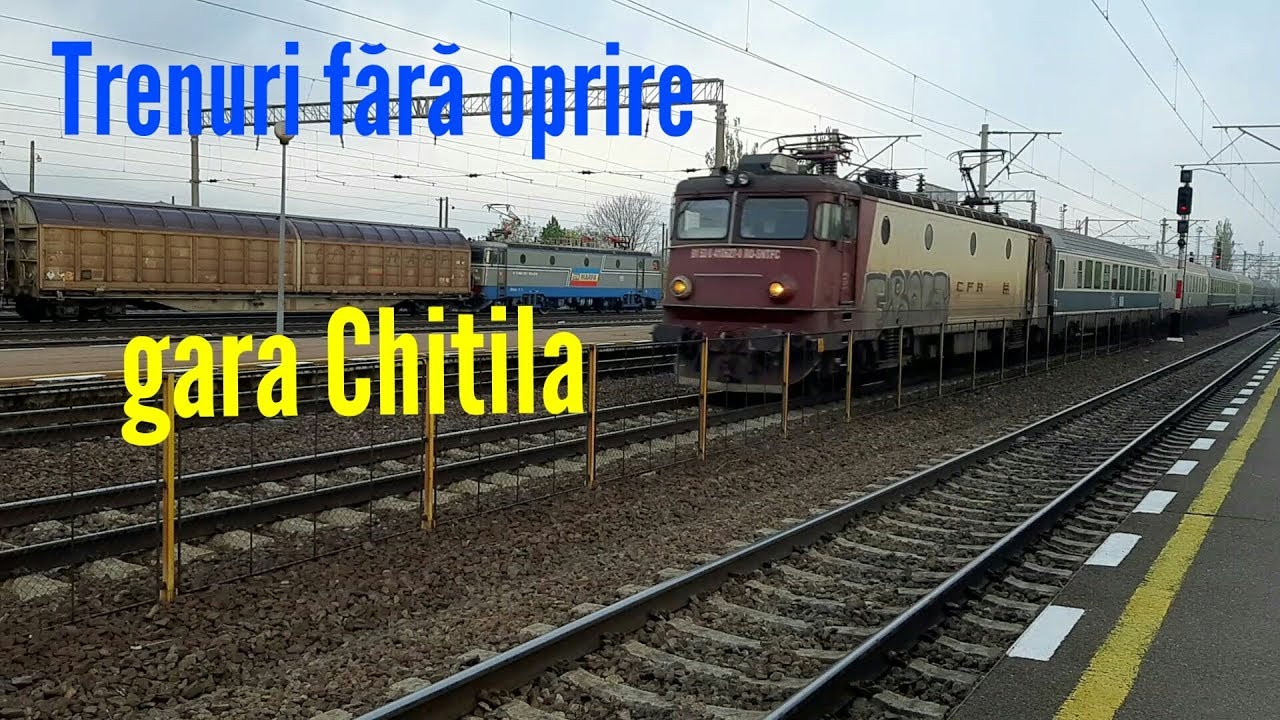 Trenuri fara oprire prin gara Chitila - YouTube