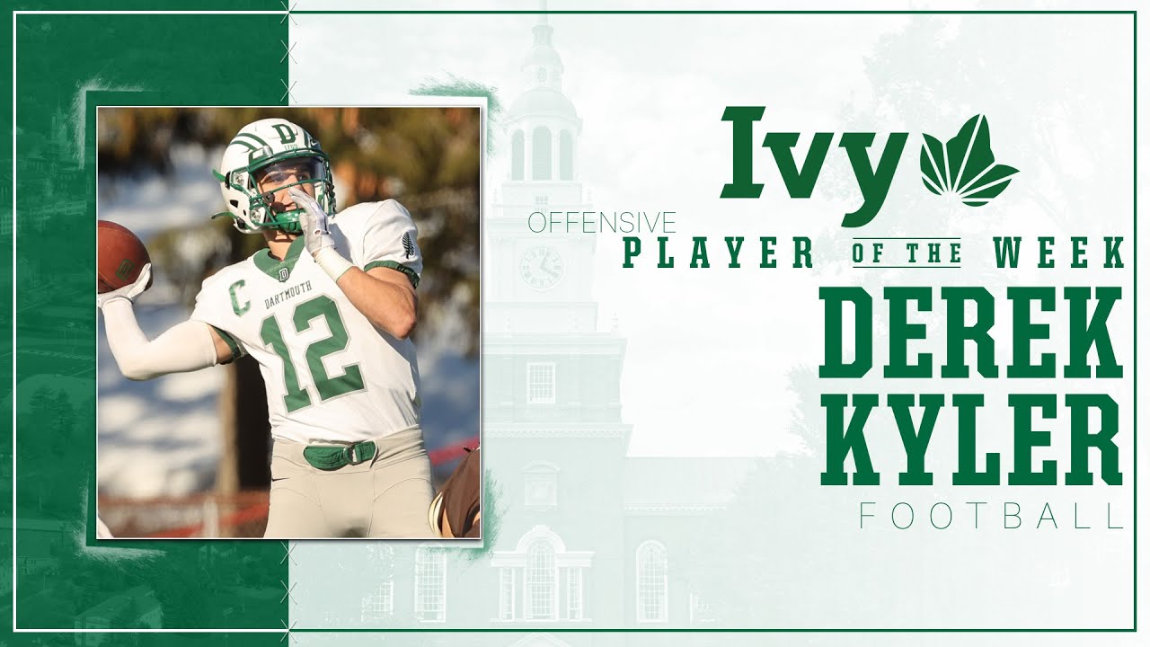 Highlights: Derek Kyler, Ivy League Offensive Player of the Week, Nov ...