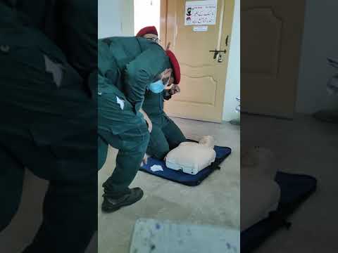 Cardio pulmonary resuscitation (CPR) training by Rescue 1122 at Ittehad college