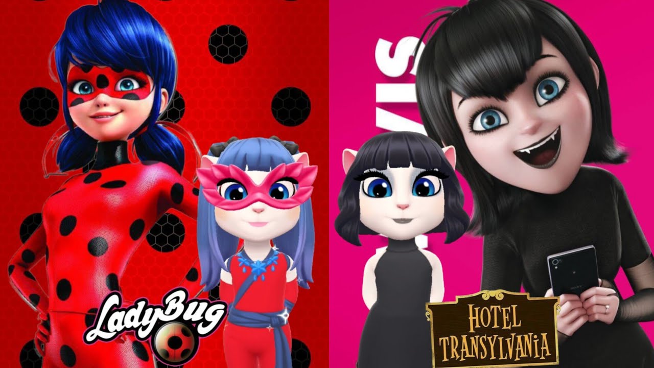 My Talking Angela 2 Vs Ladybug 🐞 Miraculous Vs Mavis 🥳 Hotel ...
