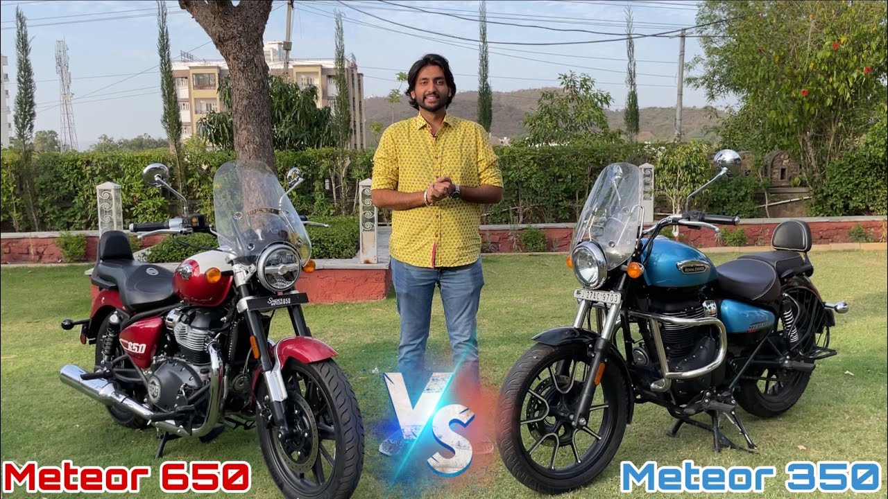 Royal Enfield Super Meteor 650 VS Meteor 350 | Detailed Comparison ...