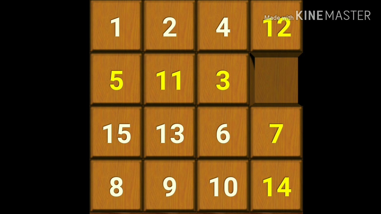 Comment résoudre le jeux de taquin HD - YouTube