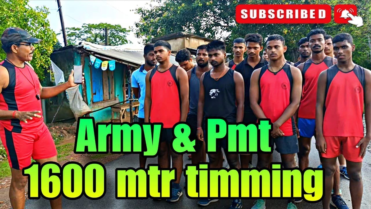 Army & Pmt 1600 mtr timming || Maa Tarini A.K. Pratisthan(Defence ...