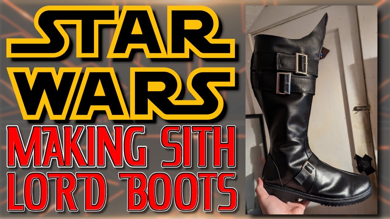 Making My Sith Lord Boots - YouTube