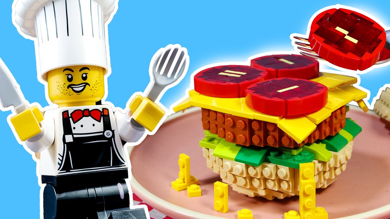 Minifig Cook: How To Made LEGO Burger & ChipS Ricipe In Real Life ...