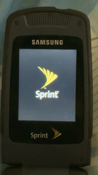 SAMSUNG SPH-Z400 from Sprint Startup and shutdown animations - YouTube