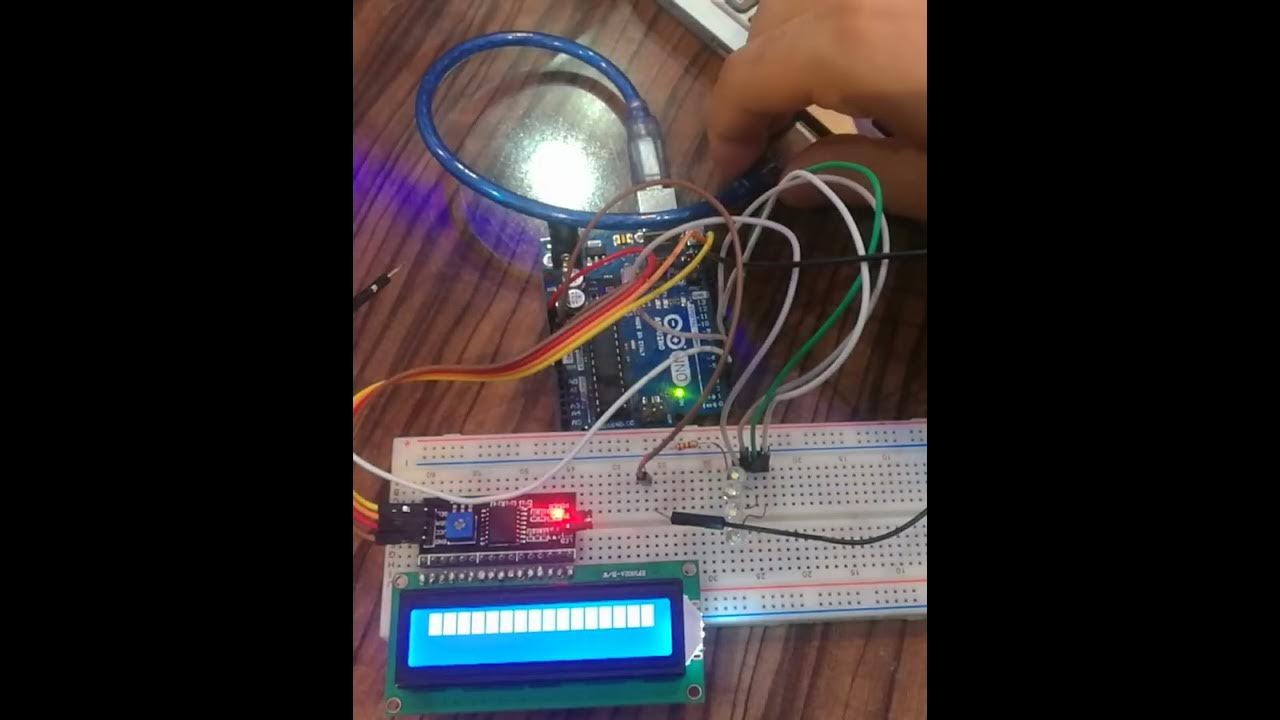 Launching project of 16*2 character LCD with l2C launcher module using ...
