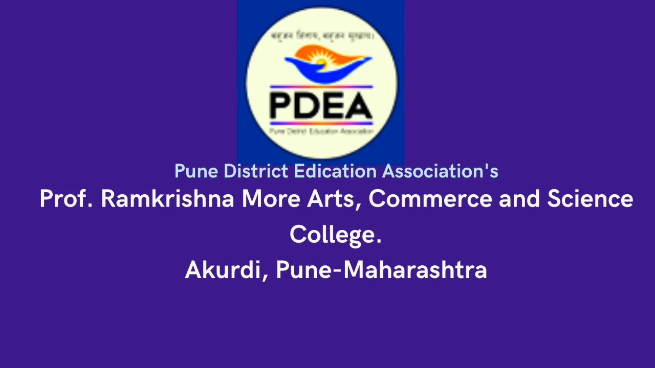 Prof.Ramkrishna More College Akurdi, Pune - YouTube