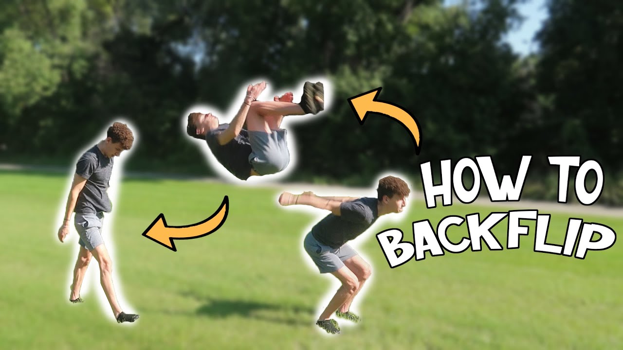 How To Backflip On Ground ( FAST ) - YouTube