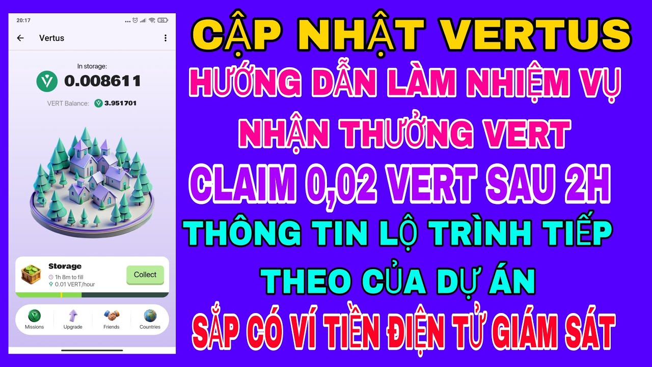 VERTUS - Hướng dẫn làm nhiệm vụ, cập nhật lộ trình dự án - YouTube