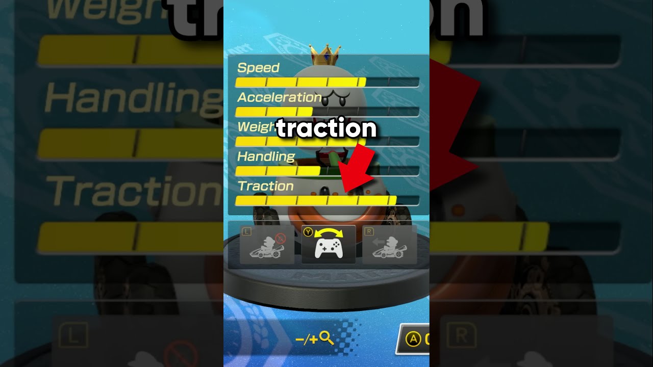 What is TRACTION GRIP for in Mario Kart 8 Deluxe